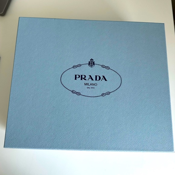 Prada | Storage & Organization | Authentic Prada Empty Blue Shoe Box ...